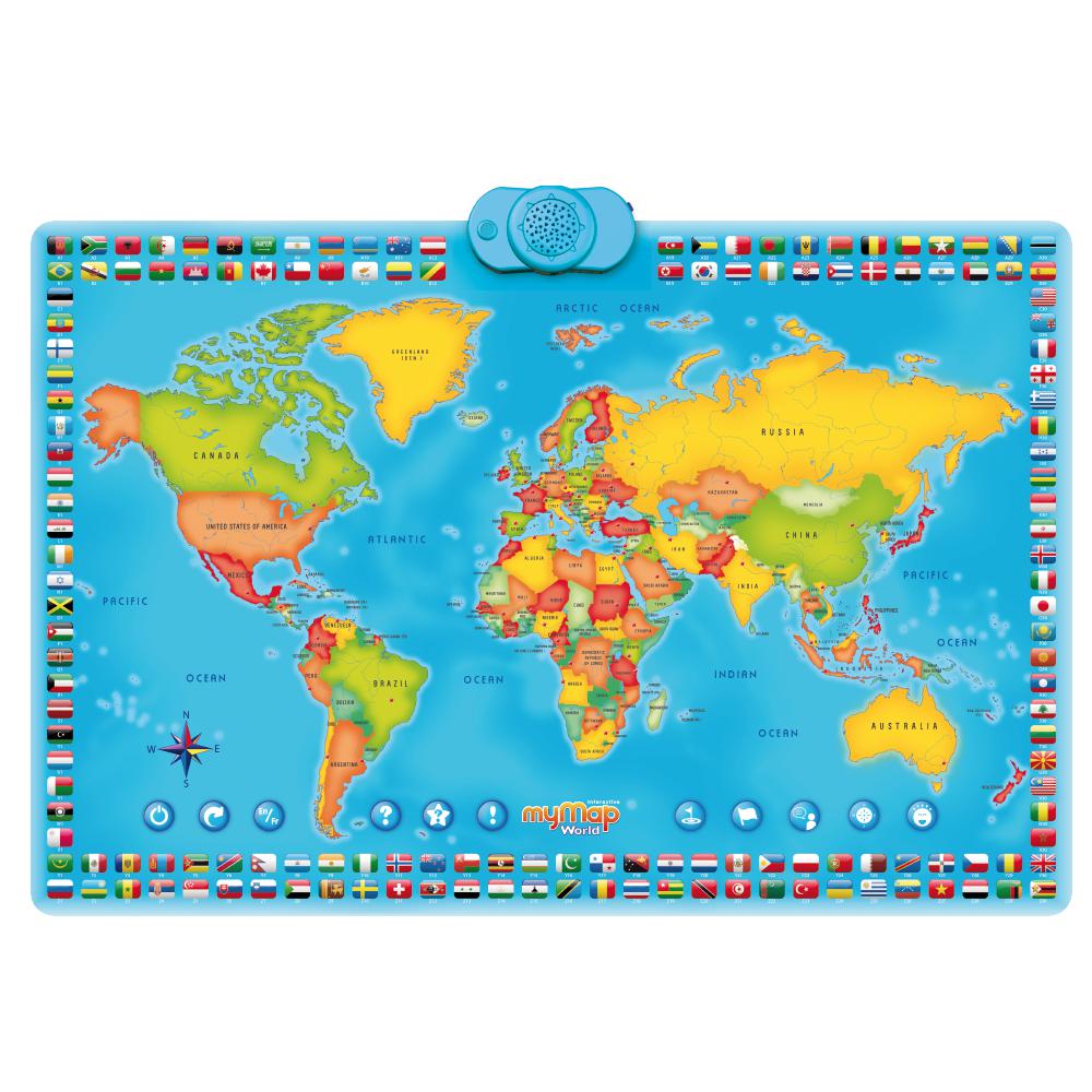 Mappemonde interactive MyMap Version bilingue (Zanzoon)